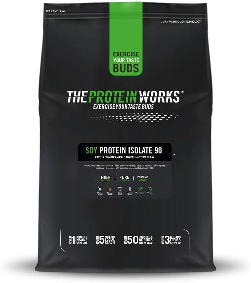 The Protein Works Soy Protein 90 Isolate Powder | 100% Plant-Based ...
