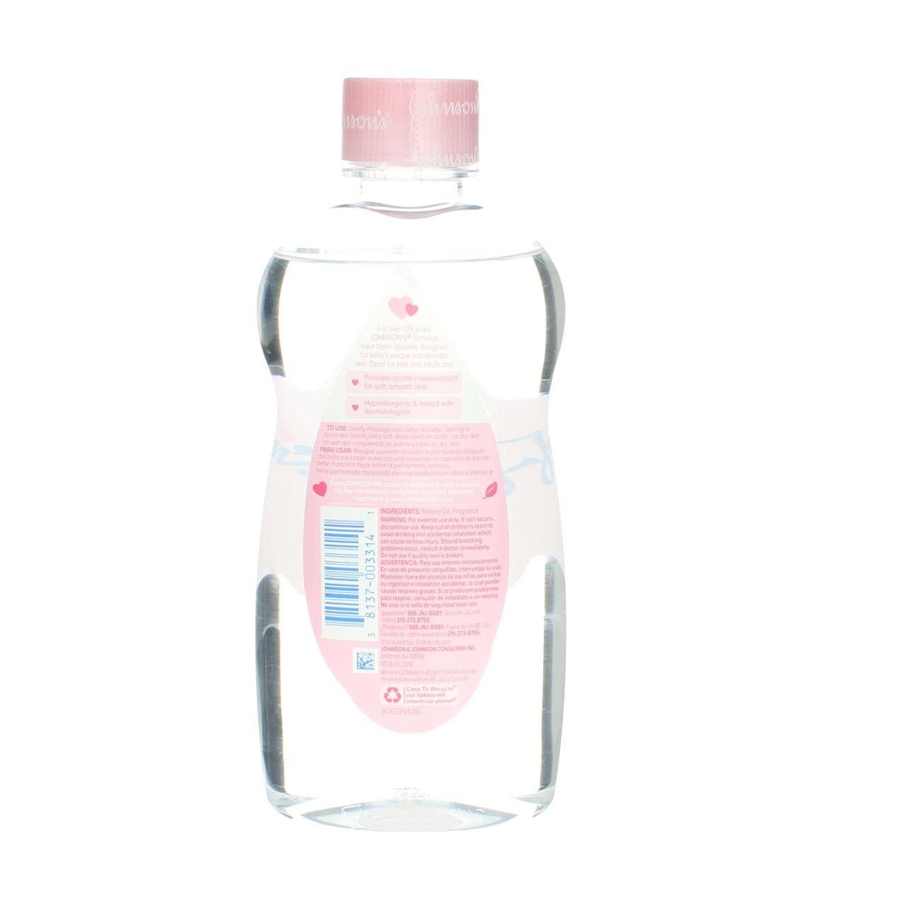 Johnson & Johnson Baby Oil Original 14oz - Pack of 5 | Gentle ...