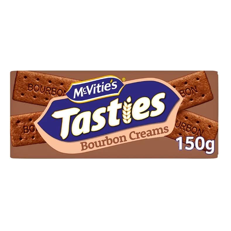 McVities Tasties Bourbon Creams 150g - Pack of 4 | Delicious Biscuits ...