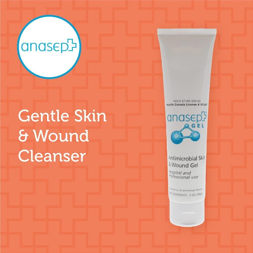 Anasept Antimicrobial Skin and Wound Gel 3 oz. Tube - Professional ...