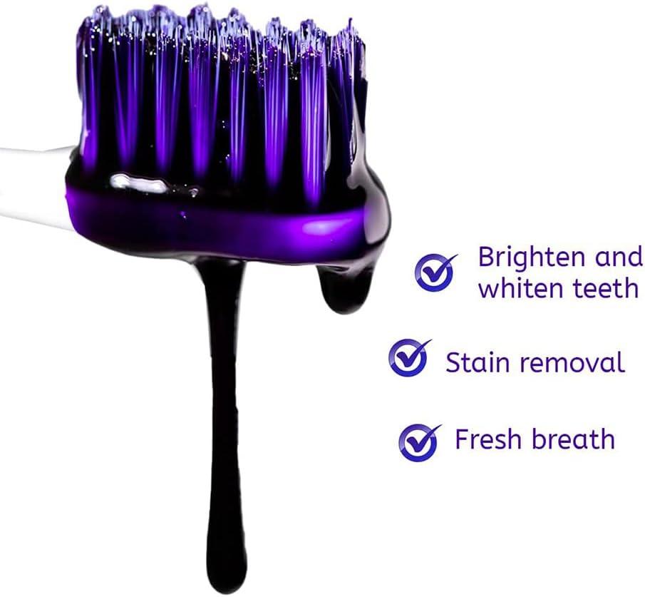 Purple Tooth Whitening Toothpaste - Effective Teeth Stain Removal ...