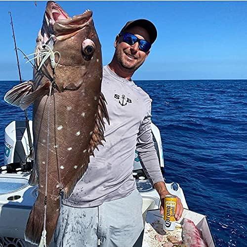 Glow Squid Deep Drop Tilefish Rig - 5 Hook Bottom Fishing Rig for ...