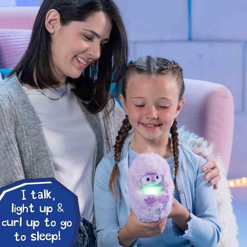 Curlimals Pip Penguin: Arctic Glow Interactive Soft Toy | Cute Plush ...