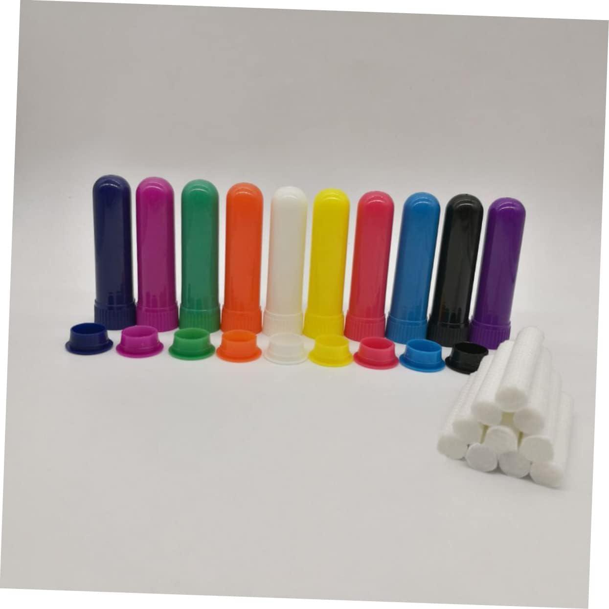 Healifty 24pc Empty Inhaler Tubes for Essential Oils - Silver Nasal ...