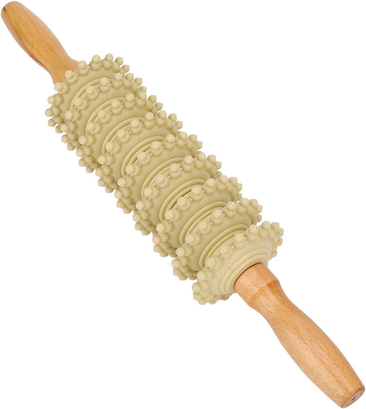 Natural Wood Massager - Hand Roller for Fascia Cellulite & Muscle ...