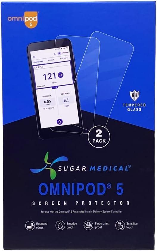 Sugar Medical Omnipod 5 Screen Protector - 2 Pack | Protect Your ...