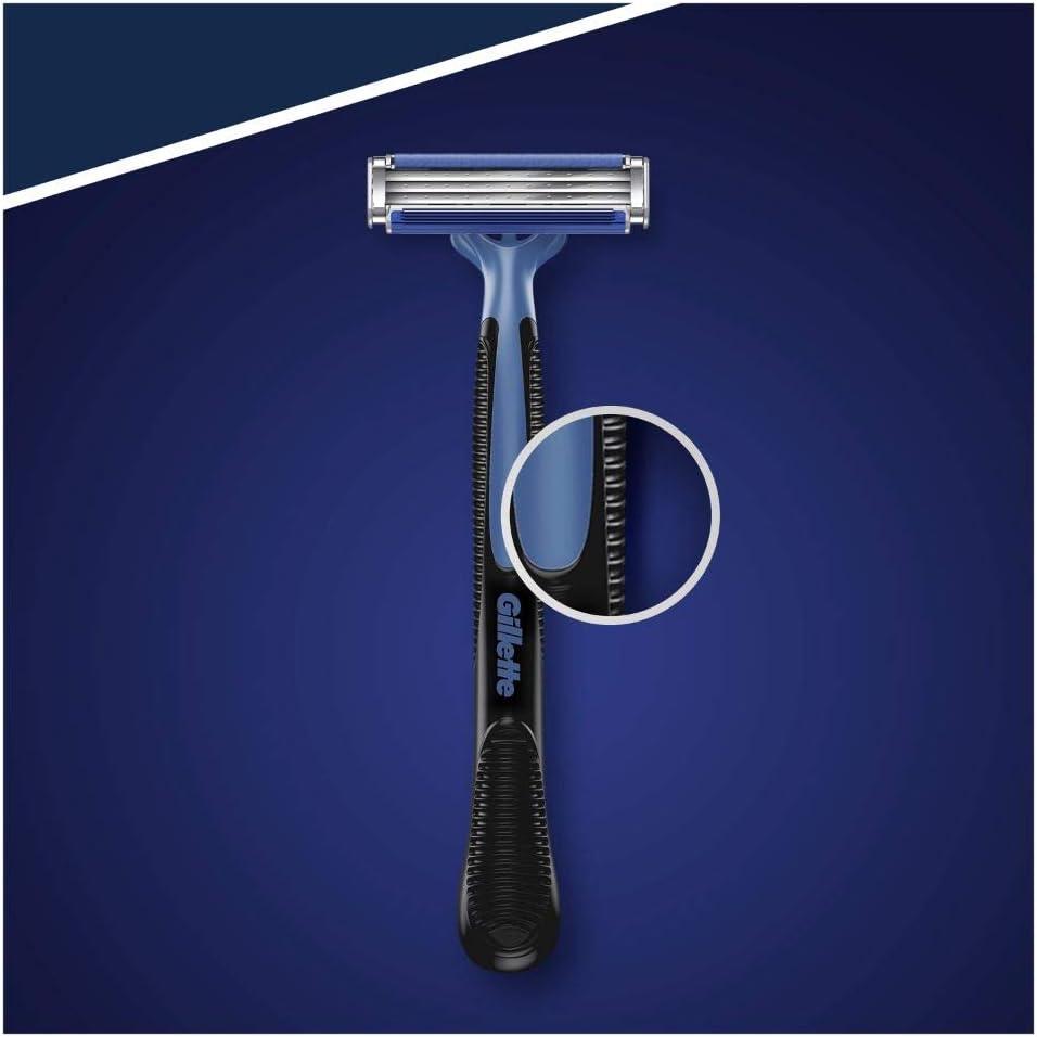 Buy Gillette Blue3 Smooth Disposable Razors for Men 12 Count 3-Blade ...