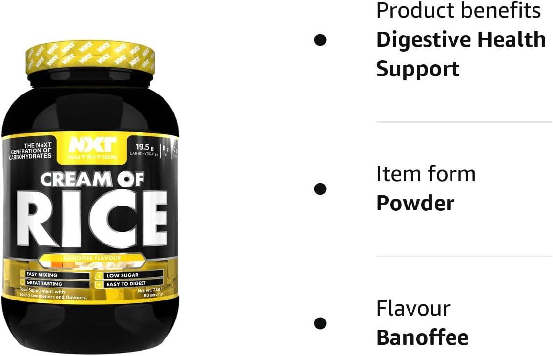 NXT Nutrition Cream of Rice 2kg - 80 Servings (Banoffee) - Premium ...