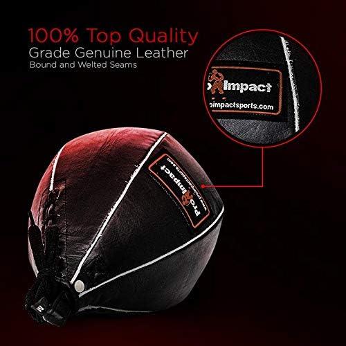 Pro Impact Leather Speed Bag | Pear Shaped for Boxing, MMA & Muay Thai ...