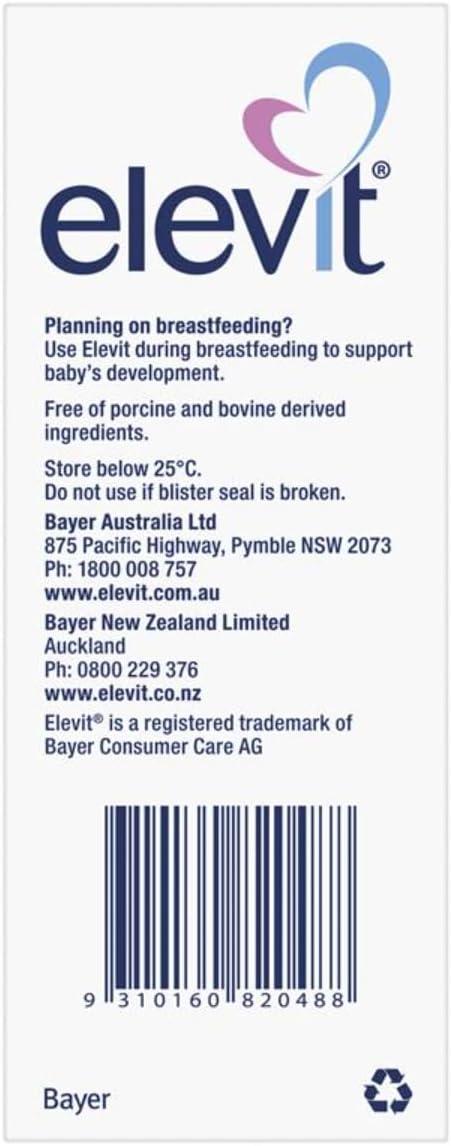 ELEVIT Pregnancy Multivitamin with Iodine - 100 Tablets | Buy Now with ...