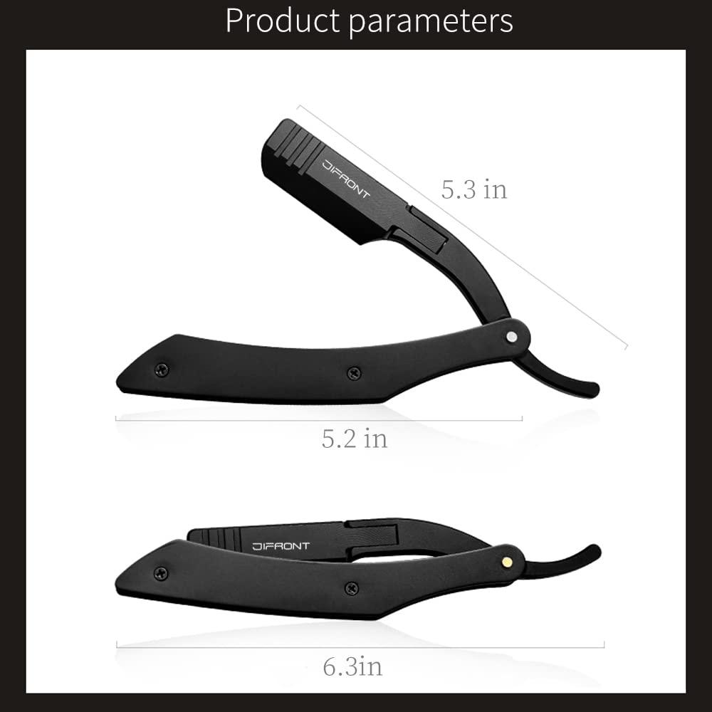 Professional Barber Straight Edge Razor with 20 Stainless Blades ...