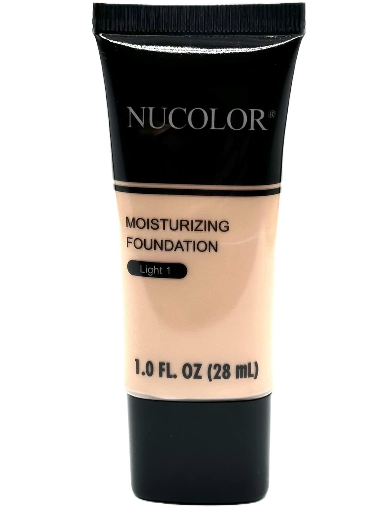 Nucolor Moisturizing Foundation 1.0 fl oz (28 mL) Light 1 - Hydrating ...
