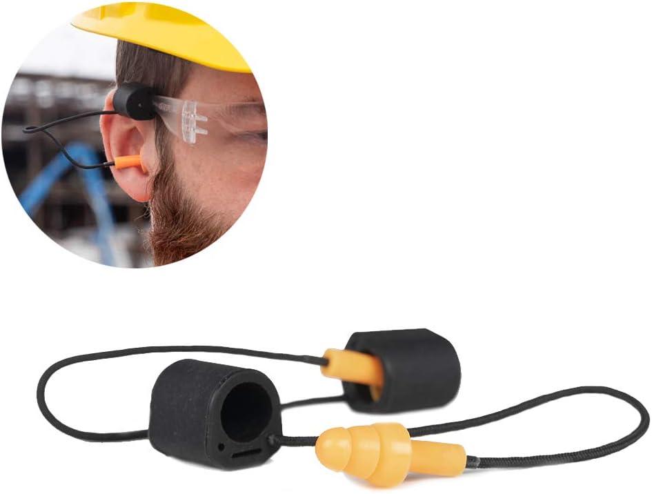 Earplugs with Safety Glasses Attachment | 27/29 NRR Hearing Protection ...
