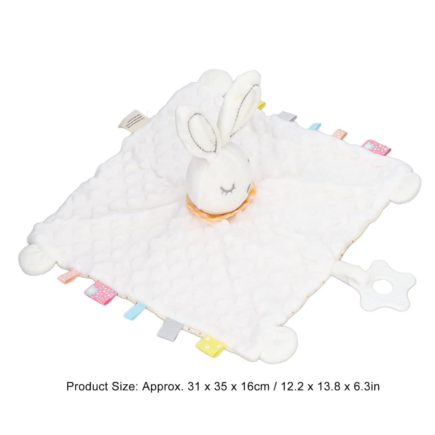 Bunny Security Blanket - Chewable Baby Teether for Sensory Stimulation ...