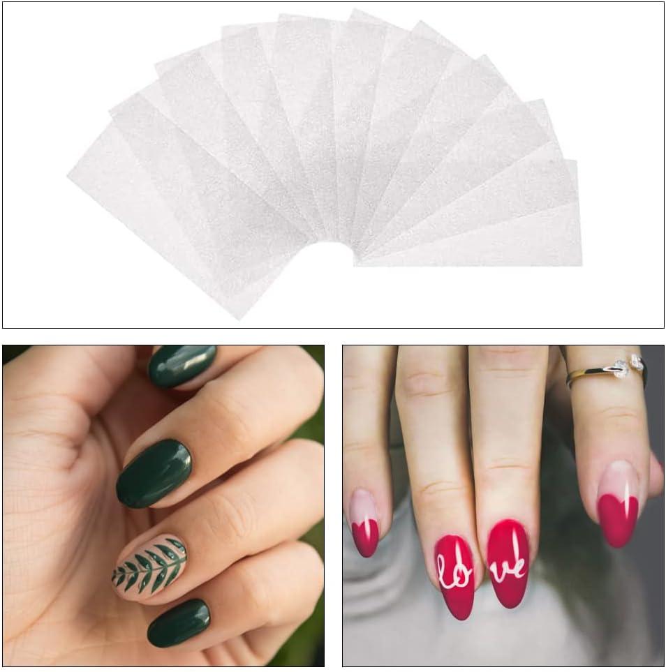 Fiberglass Nail Extension Kit - 20 Pcs Silk Wrap Stickers for Quick Gel ...
