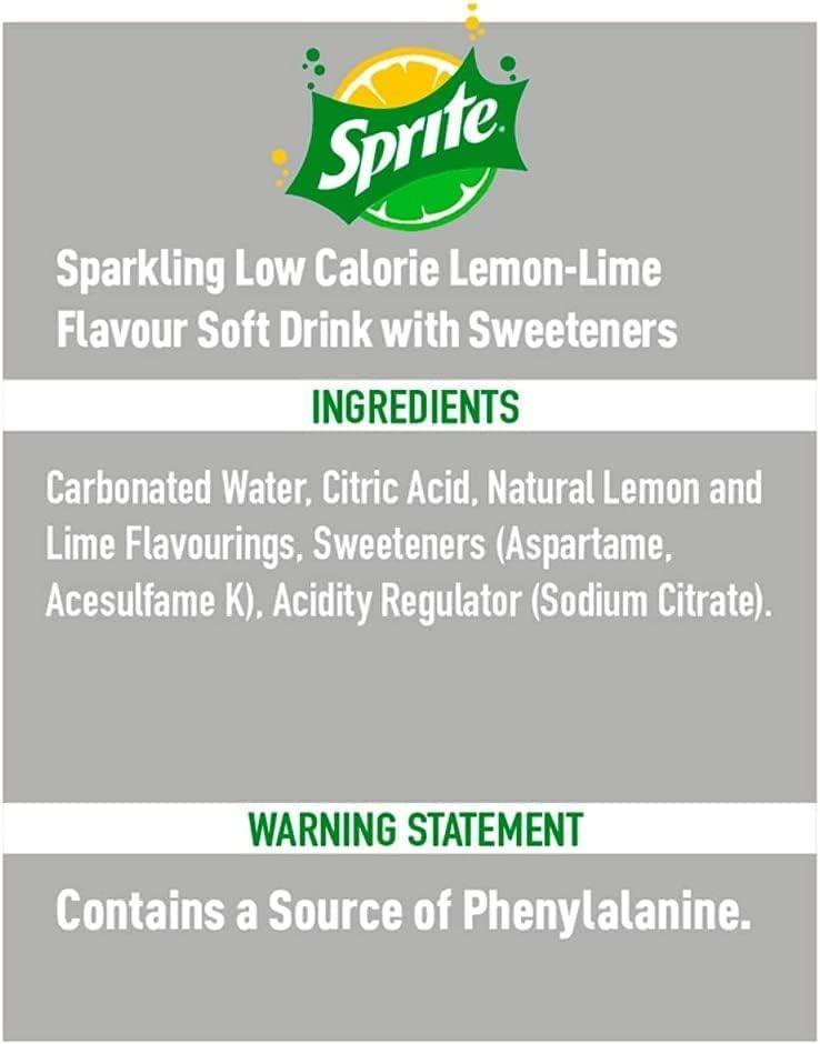Sprite Zero Sugar 330ml Glass Bottle Sprite Lemon & Lime In Glass Fresh ...