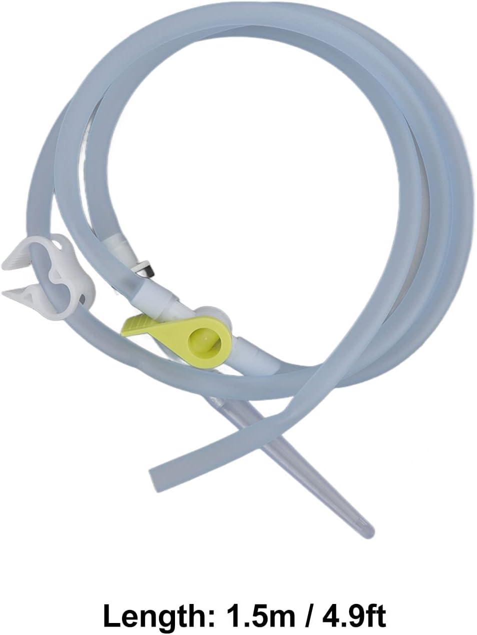 Soft Silicone Enema Colon Tube Tip Kit - 1.5m Hose for Enema Bucket ...