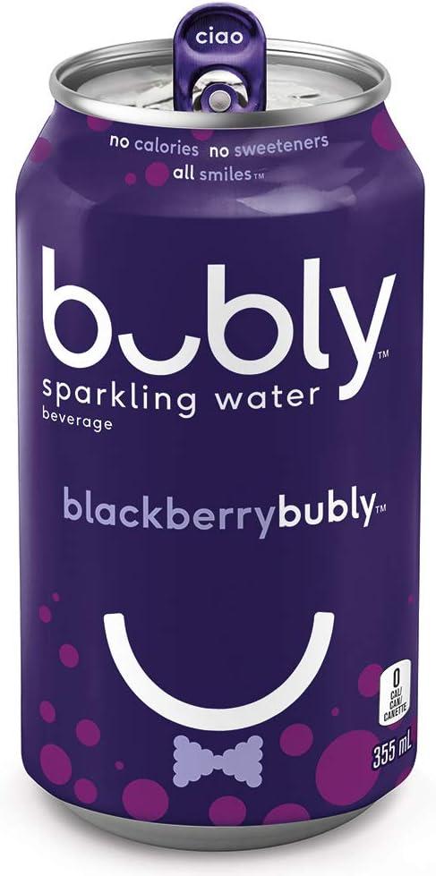 bubly Sparkling Water blackberrybubly 355 mL Cans 12 Pack Blackberry ...