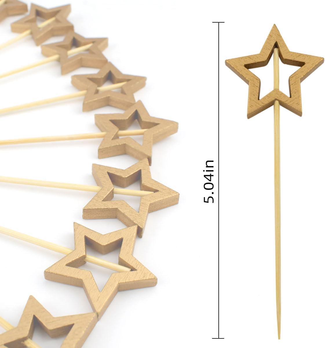 100 Pack Little Star Cupcake Toppers Glitter Star Cake Toppers Star ...