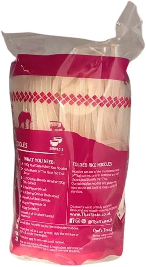 Thai Taste Folded Rice Noodles 200 g | Buy Now with Express International Delivery | GoSupps.com