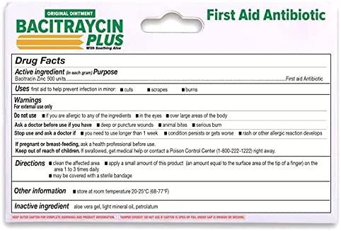 Bacitraycin Plus First Aid Antibiotic with Aloe - 2 Count, 1 Ounce Each | Buy Now with Express ...