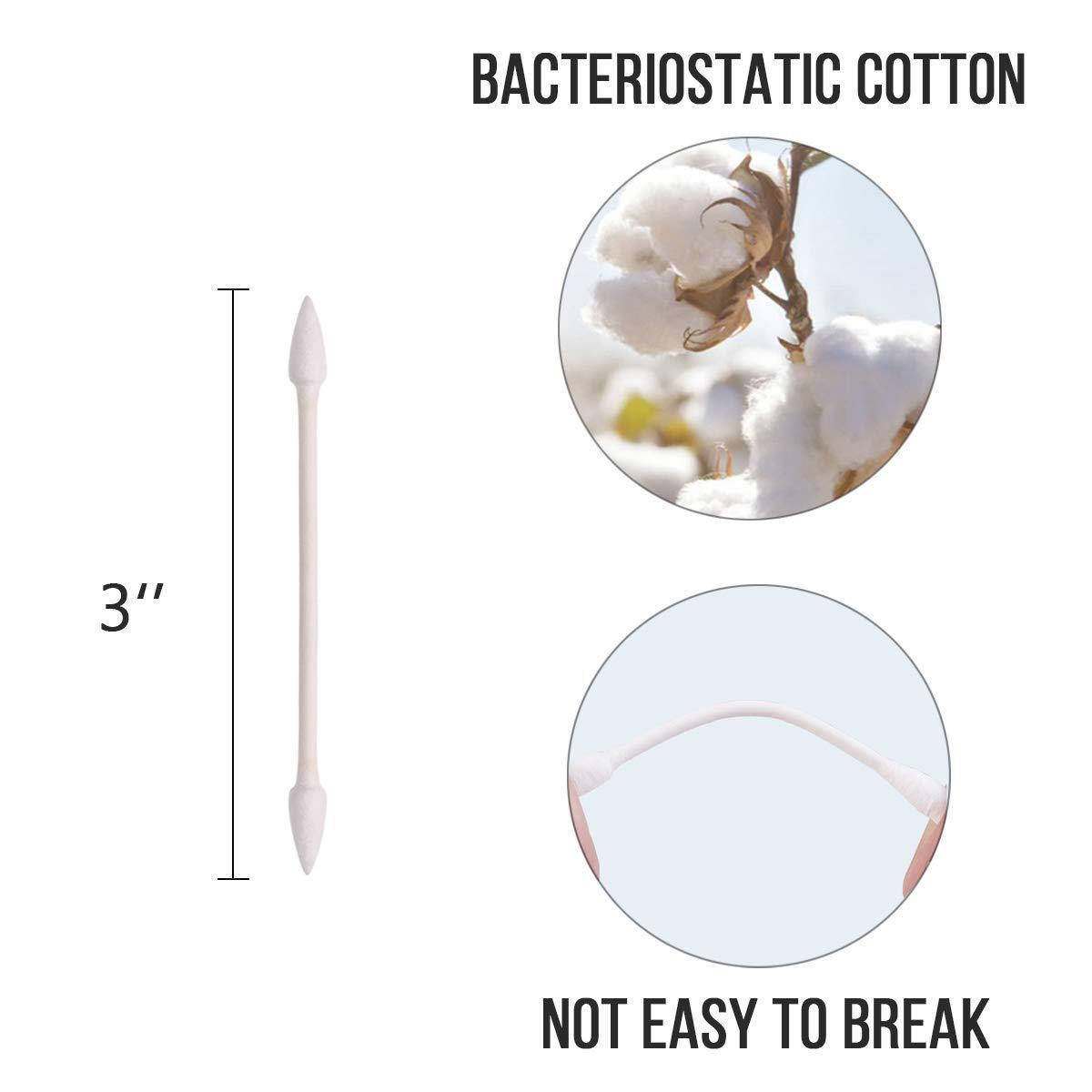 Cotton Swabs 800 Pcs Double Precision Tips, Paper Stick, 4 Packs ...