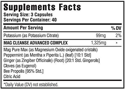 120 Capsules - 7 in 1 Cleanse & Detox for Digestive Health, Weight Loss ...