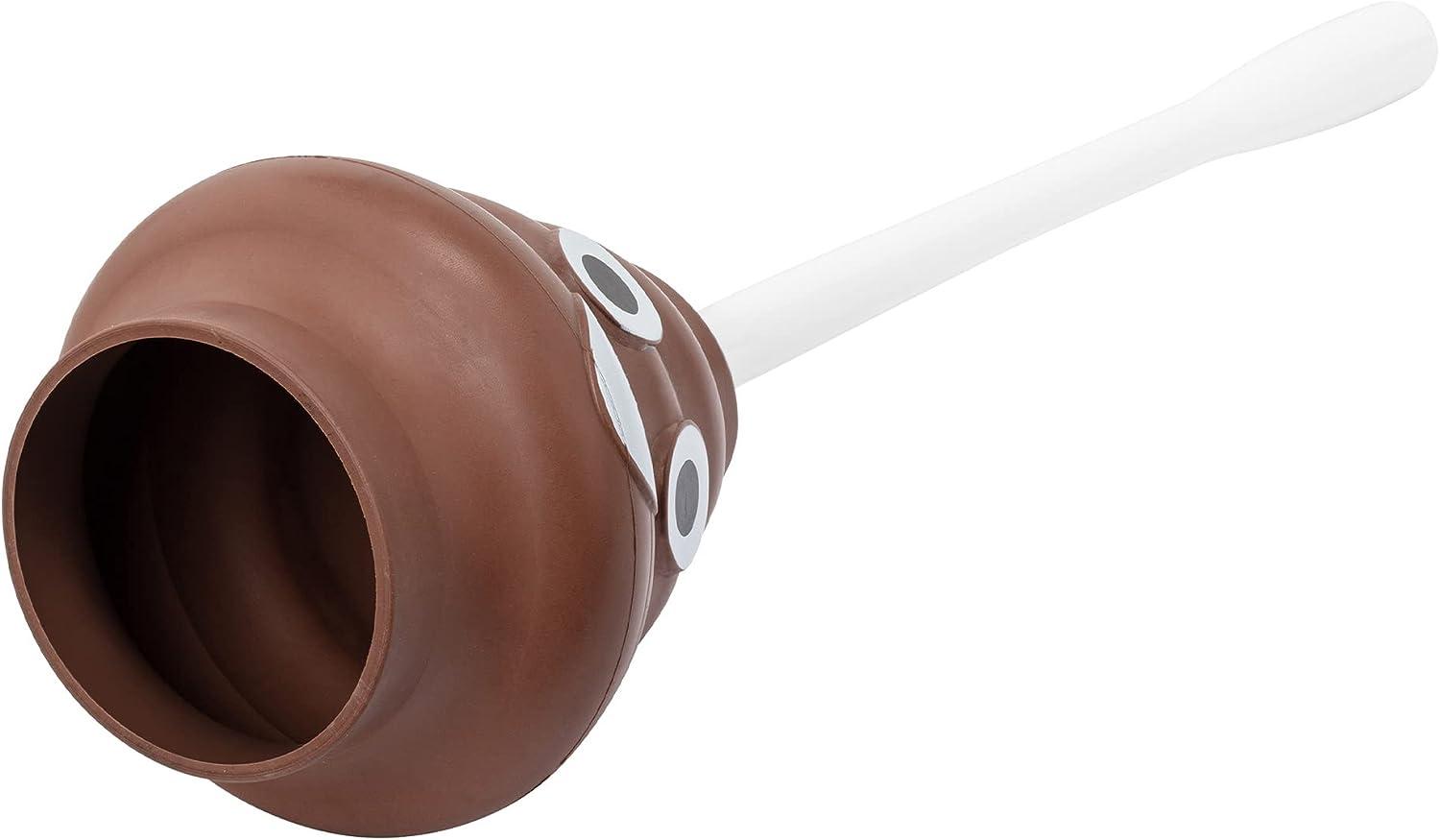 Maplefield Poop Emoji Plunger - Funny Bathroom Accessory for Kids - Gag ...