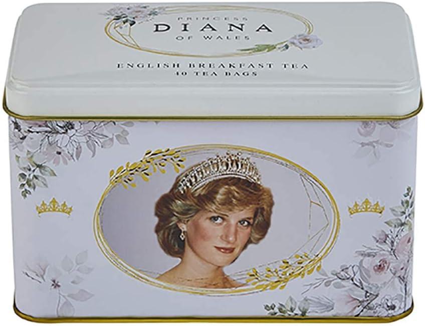 New English Teas Princess of Wales Diana Tea Tin - 40 English Breakfast ...