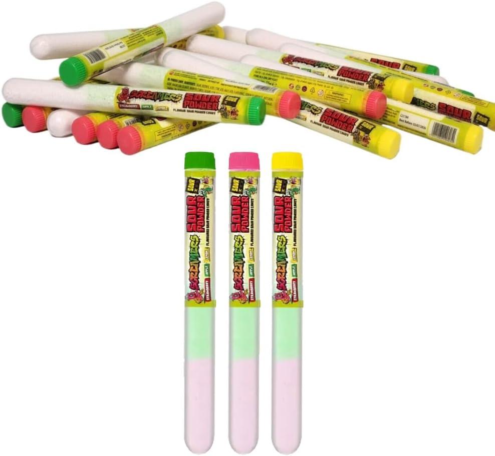 Zed Candy Screamers Powder Tubes 15g - Fruit flavoured sour powder (15 ...