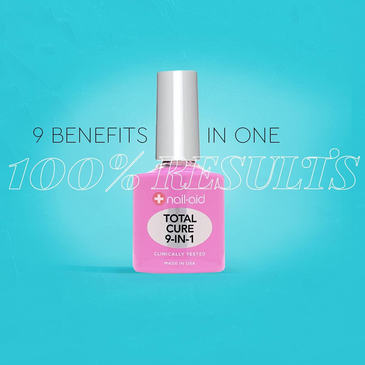 Nail-Aid Total Cure 9 in 1 Treatment Clear 0.51 Fl Oz - Nail Care ...