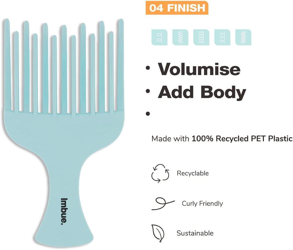 Imbue Volumising Hair Pick Afro Picks - Easy Grip Handle for Men and ...