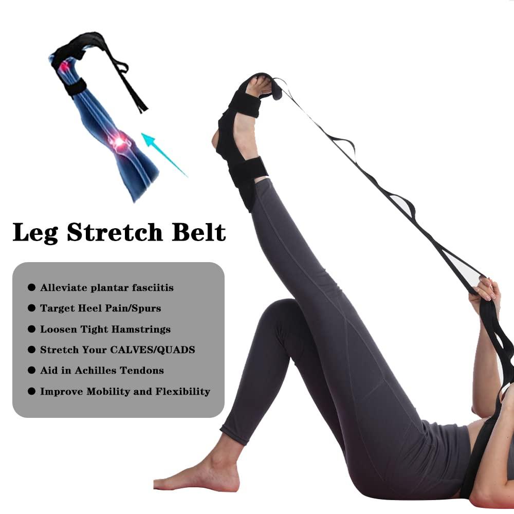Lushnessu Multi-functional Foot Stretching Strap for Relieving Plantar ...
