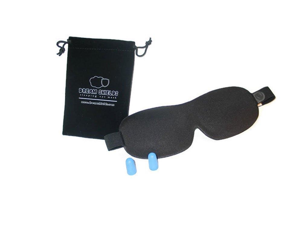 Dream Shields Sleeping Eye Mask Kit with Earplugs and Carry Pouch ...