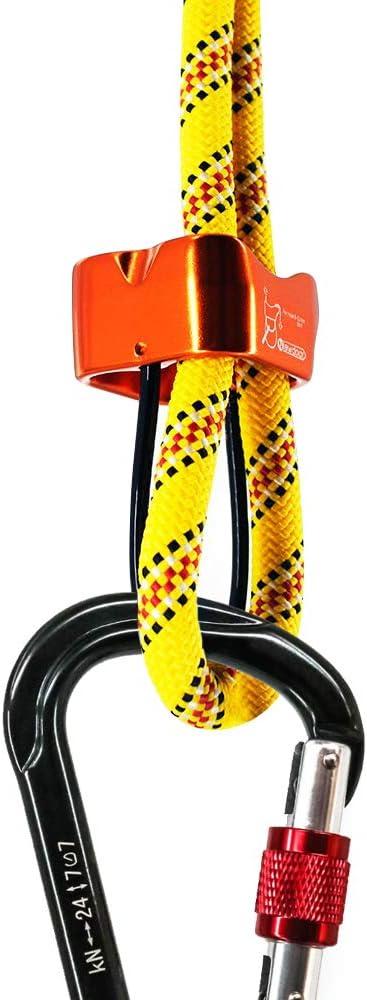 NewDoar 25KN V-Grooved Climbing Belay Device ATC Rappelling Descender ...