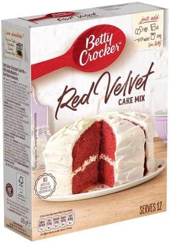 Betty Crocker Red Velvet Cake Mix 425G | No Artificial Colours or ...