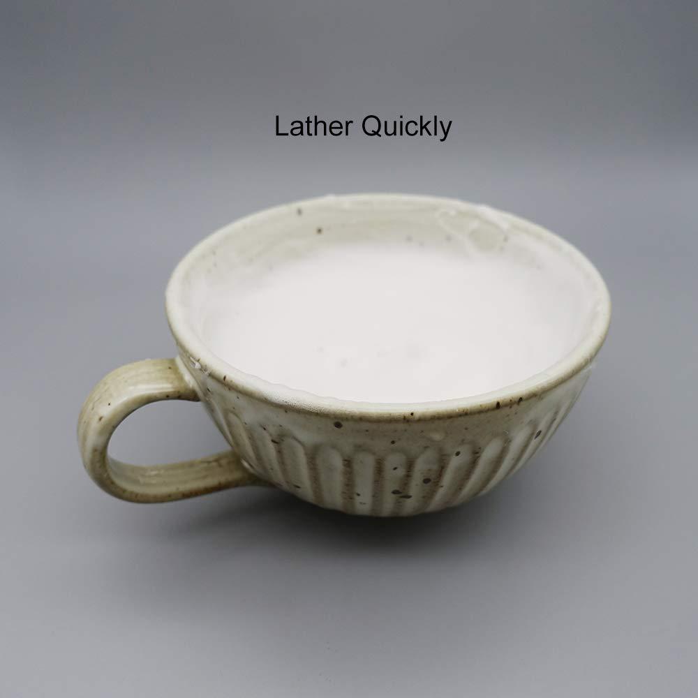 Bicrops Ceramic Retro Shaving Bowl - Wide Mouth Large Capacity Shaving ...