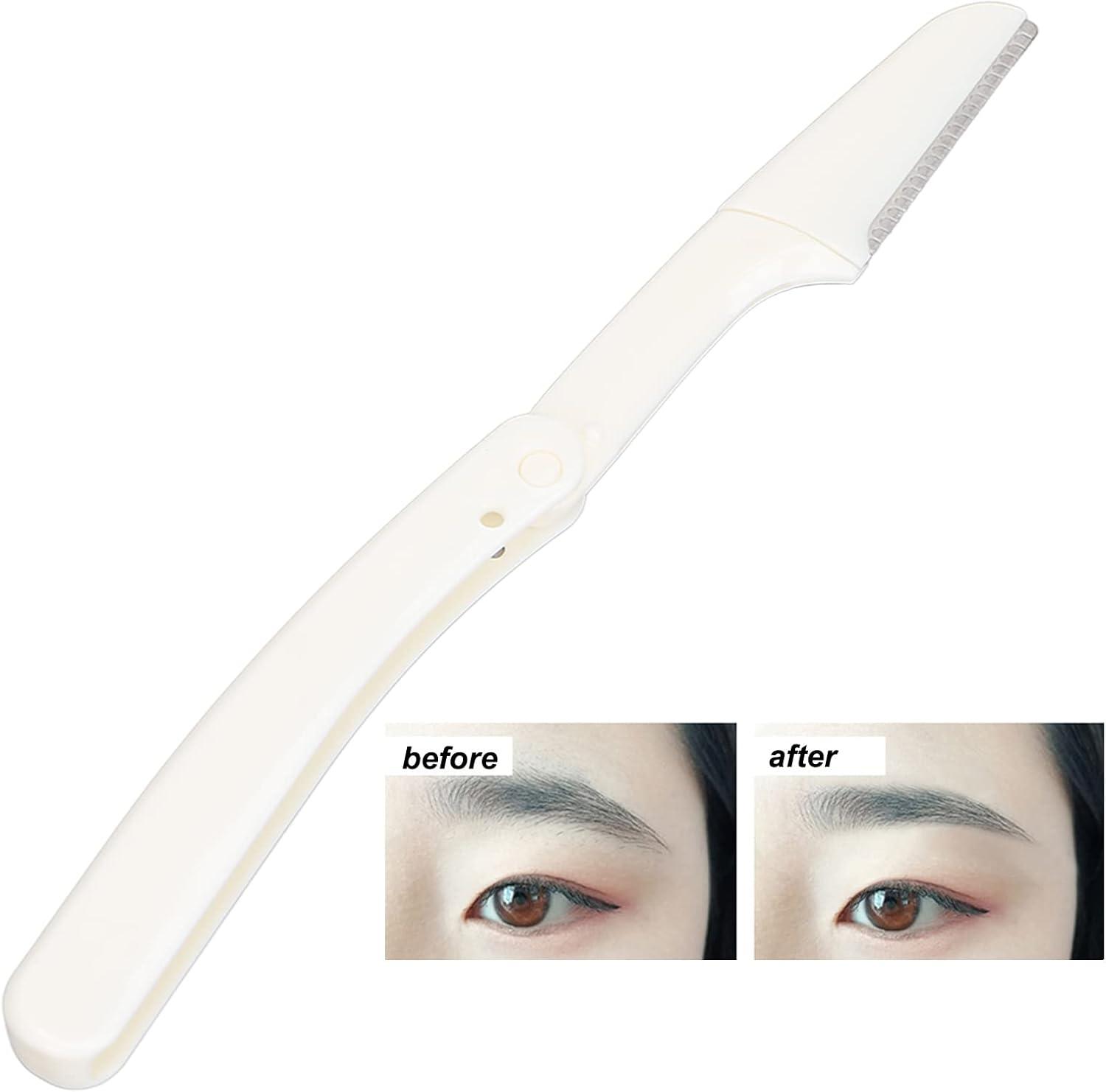 Foldable Facial Shaver - Stainless Steel Blade Portable Eyebrow Shaper ...