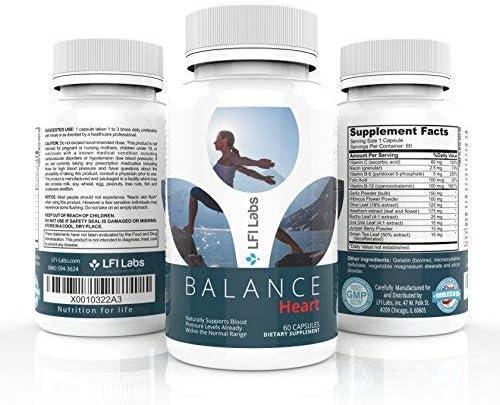 LFI Labs Heart Health Supplement with Natural Herbs, B-Complex, Vitamin ...