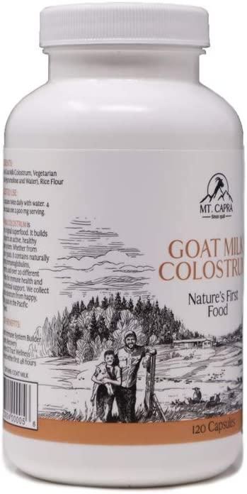 Mt. Capra Goat Milk Colostrum 120 Capsules - Immune Support & Nutrition ...