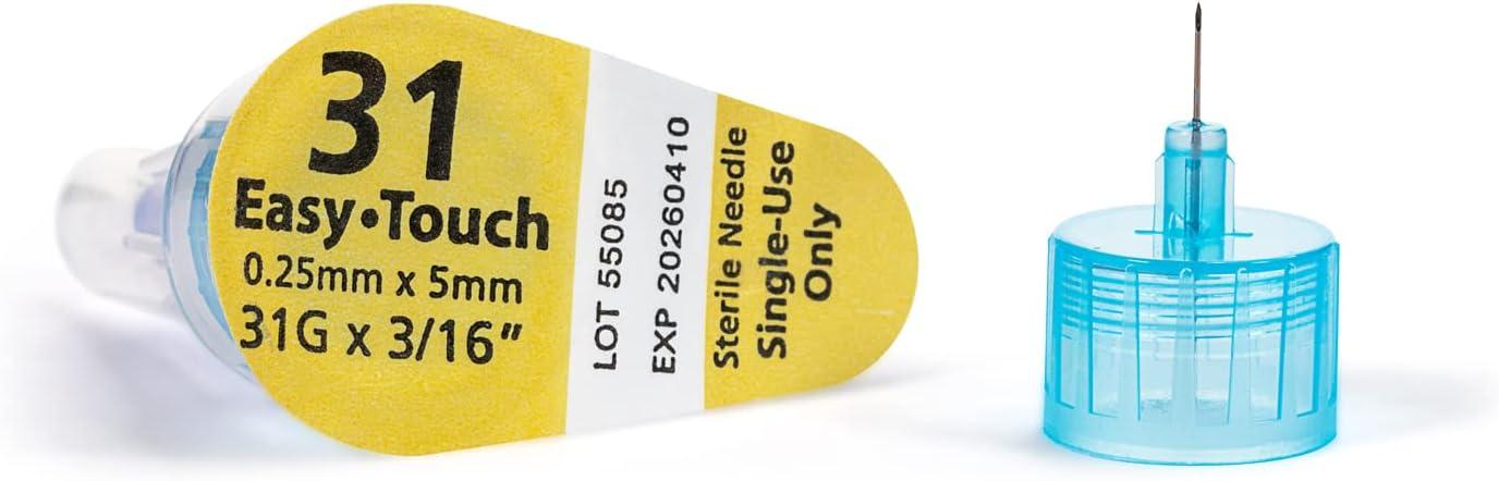 Easy Touch Insulin Pen Needles 31G 3/16-Inch (5mm) - Box of 100 | Buy Now with Express ...