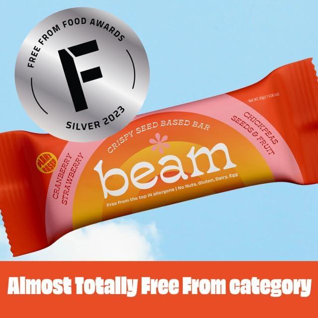 HEALTHY SNACK BARS BY BEAM | Crispy Seed Based Bar Cranberry Strawberry ...