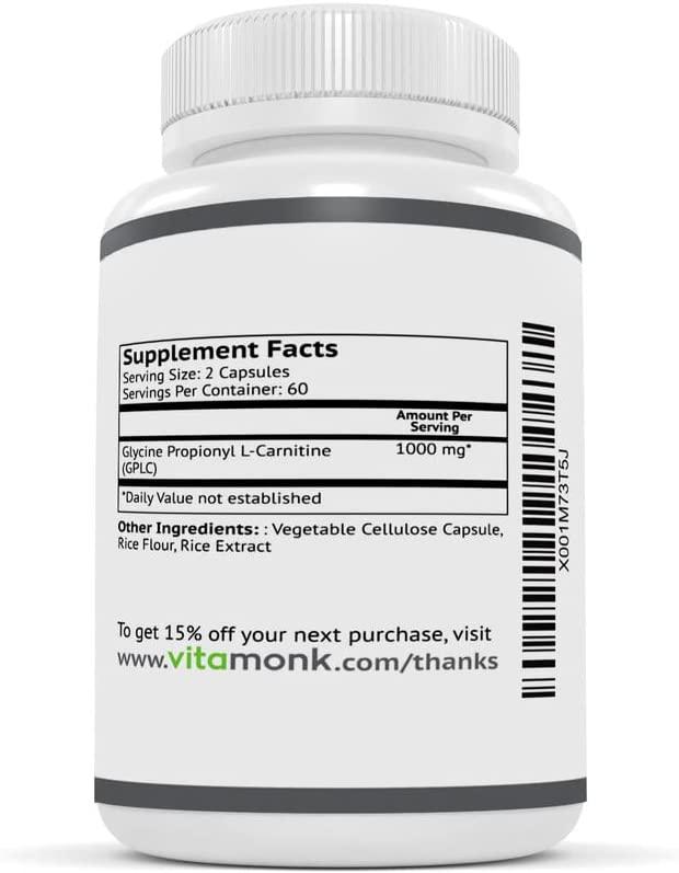 GlycoTrax GPLC 120 Capsules - High-Absorption Glycine Propionyl-L ...