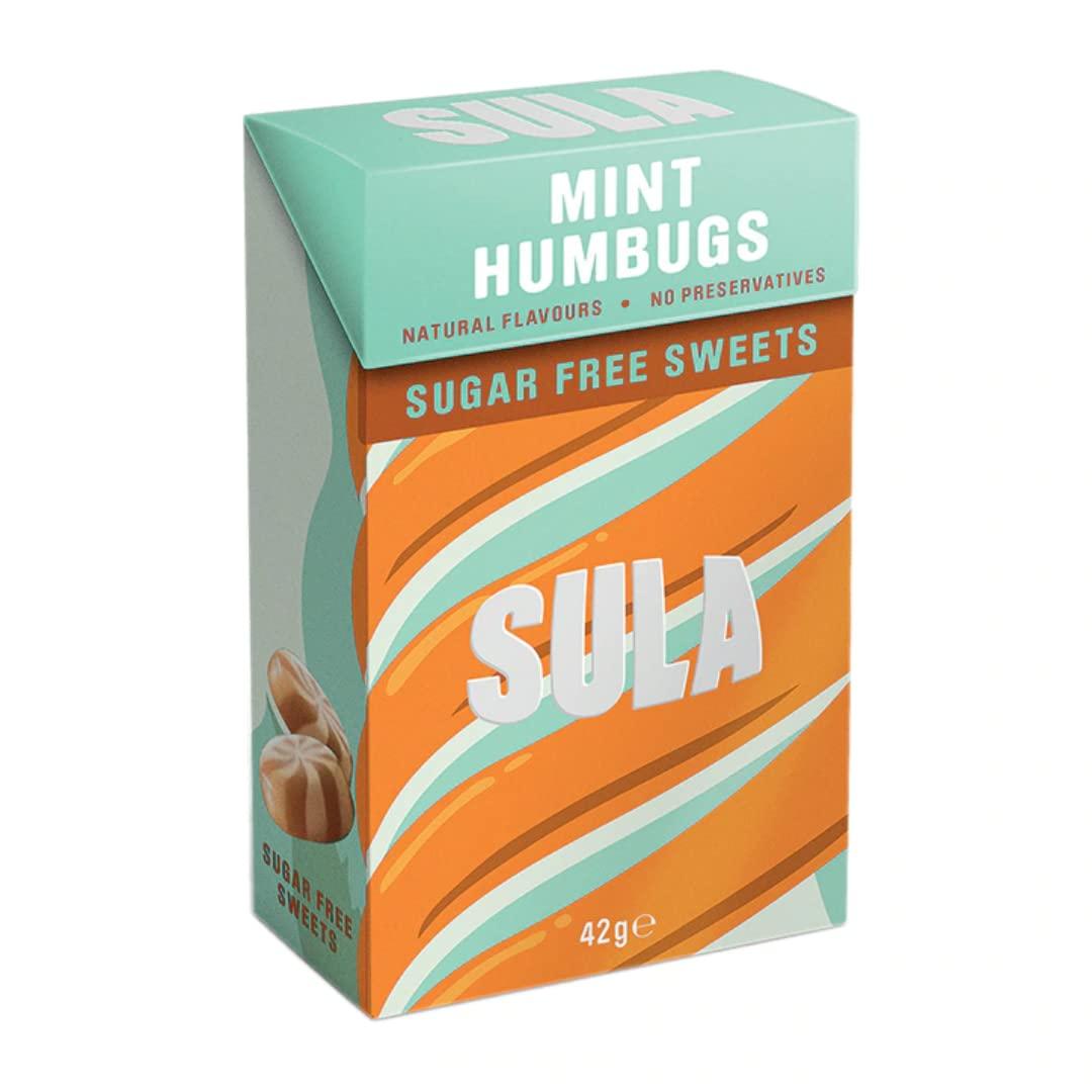 20 x Sula Mint Humbugs Sugar Free Sweets 42g | Buy Now with Express ...