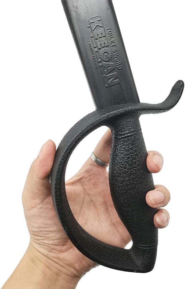 Toilet Sword Drain Snake Clog Remover w/ Holder - Bathroom Plunger ...