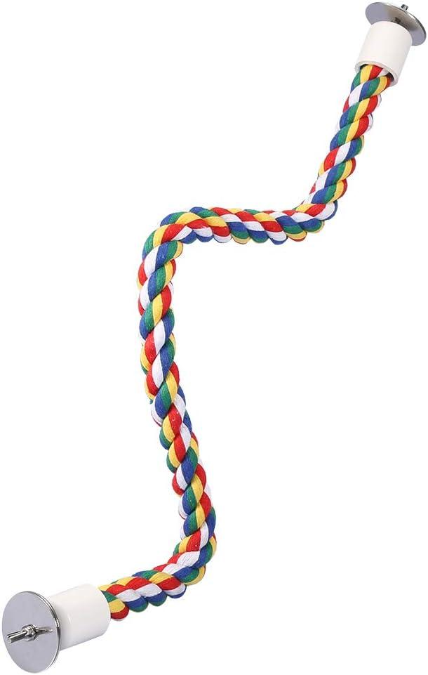 Colorful Bird Rope Bungee Toy - Flexible Parrot Ladder Swing & Cage ...
