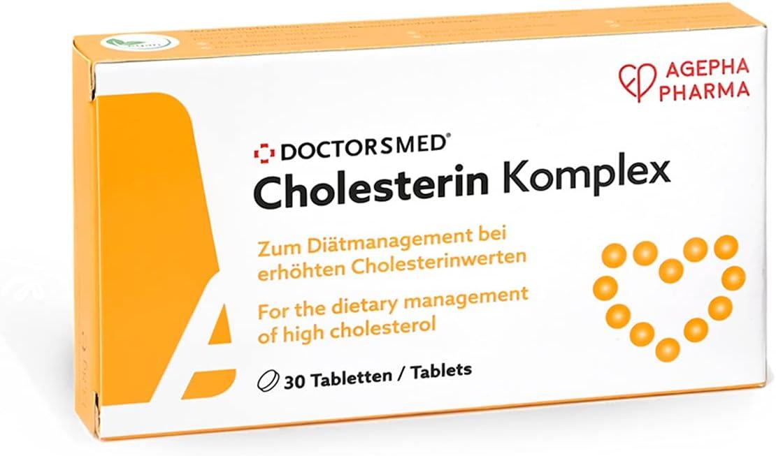 DOCTORSMED Cholesterin Komplex | 30 Vegan Tablets | Maintain ...