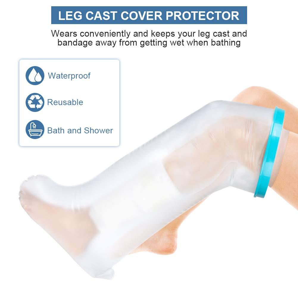Waterproof Leg Cast Cover for Adults - 41 Inches - Reusable & Shower ...