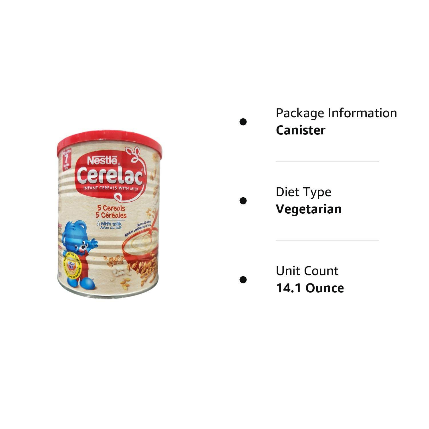 Nestle Cerelac 5 Cereals With Milk 400g - Nutritious Baby Food Formula ...