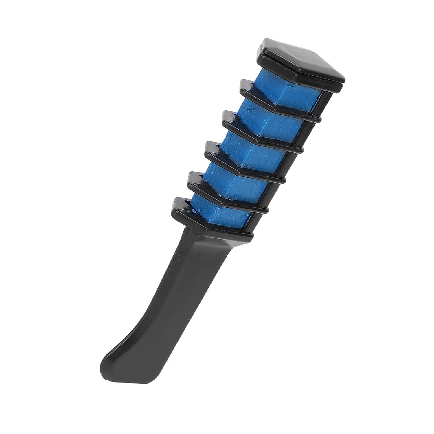 Buy Portable Temporary Hair Color Chamber Comb - Safe & Disposable Blue ...
